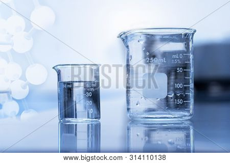 Two Clear Beaker Water Image & Photo (Free Trial) | Bigstock