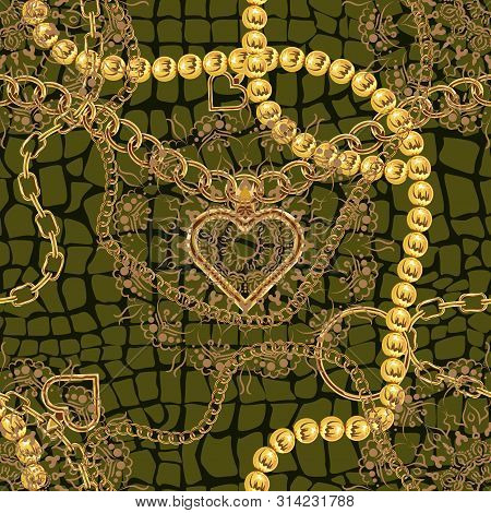 Cute Gold Chain Vector & Photo (Free Trial) | Bigstock