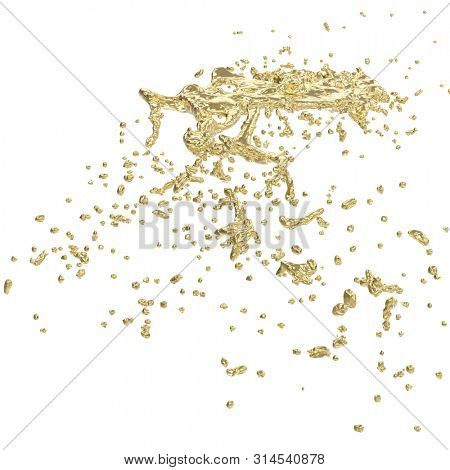 Splash Melted Gold. Image & Photo (Free Trial) | Bigstock