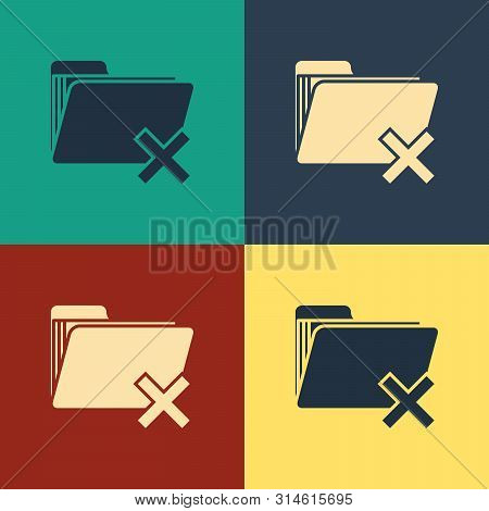 Color Delete Folder Vector & Photo (Free Trial) | Bigstock