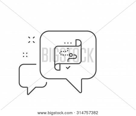 Target Path Line Icon Vector & Photo (Free Trial) | Bigstock