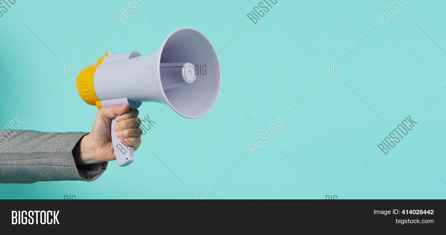 Hand Hold Megaphone Image & Photo (Free Trial) | Bigstock