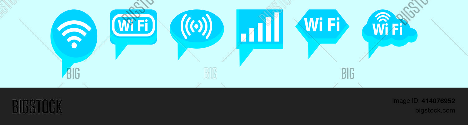 Set Wireless Cartoon Vector & Photo (Free Trial) | Bigstock