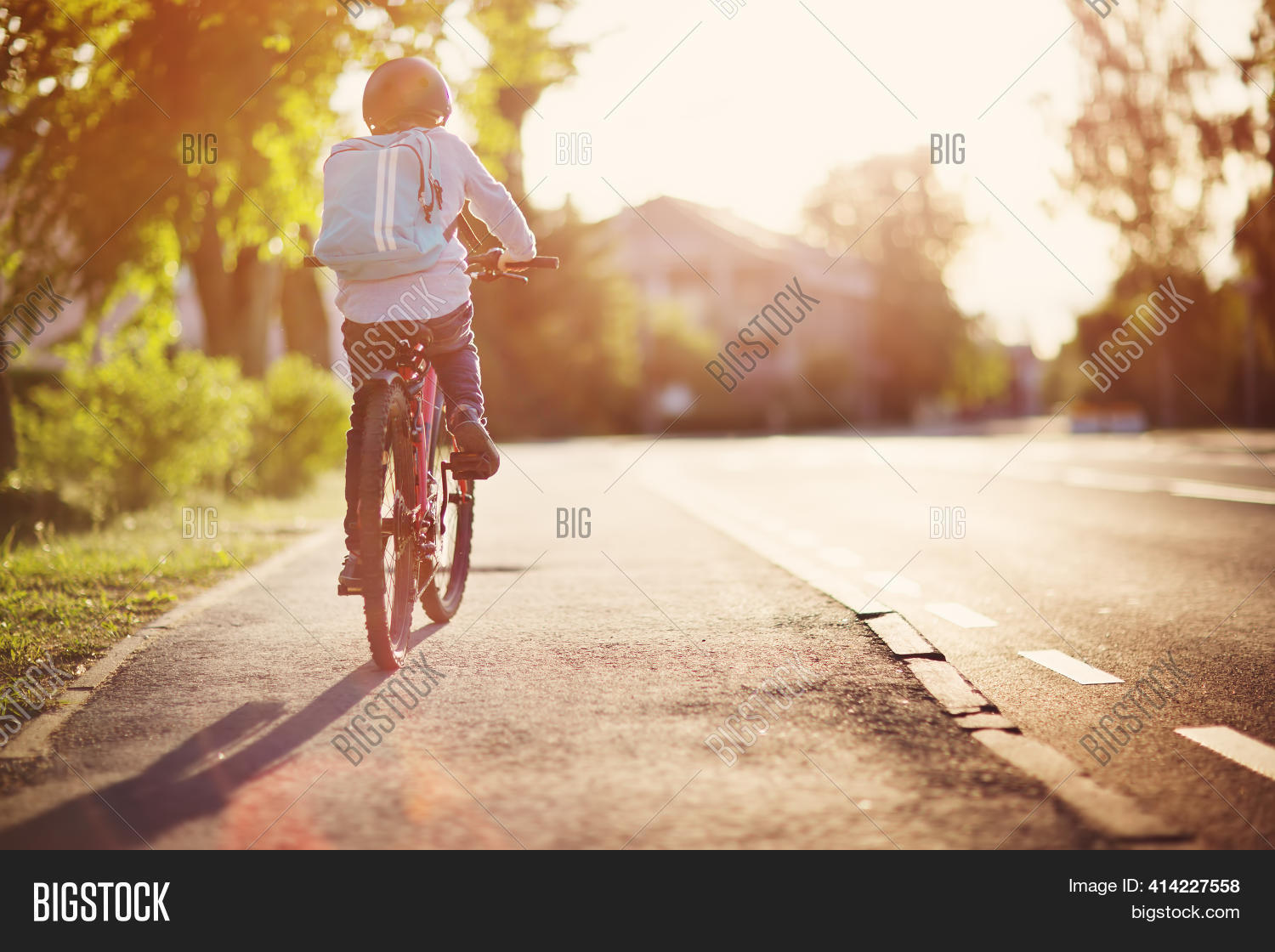 Child On Bicycle Image & Photo (Free Trial) | Bigstock