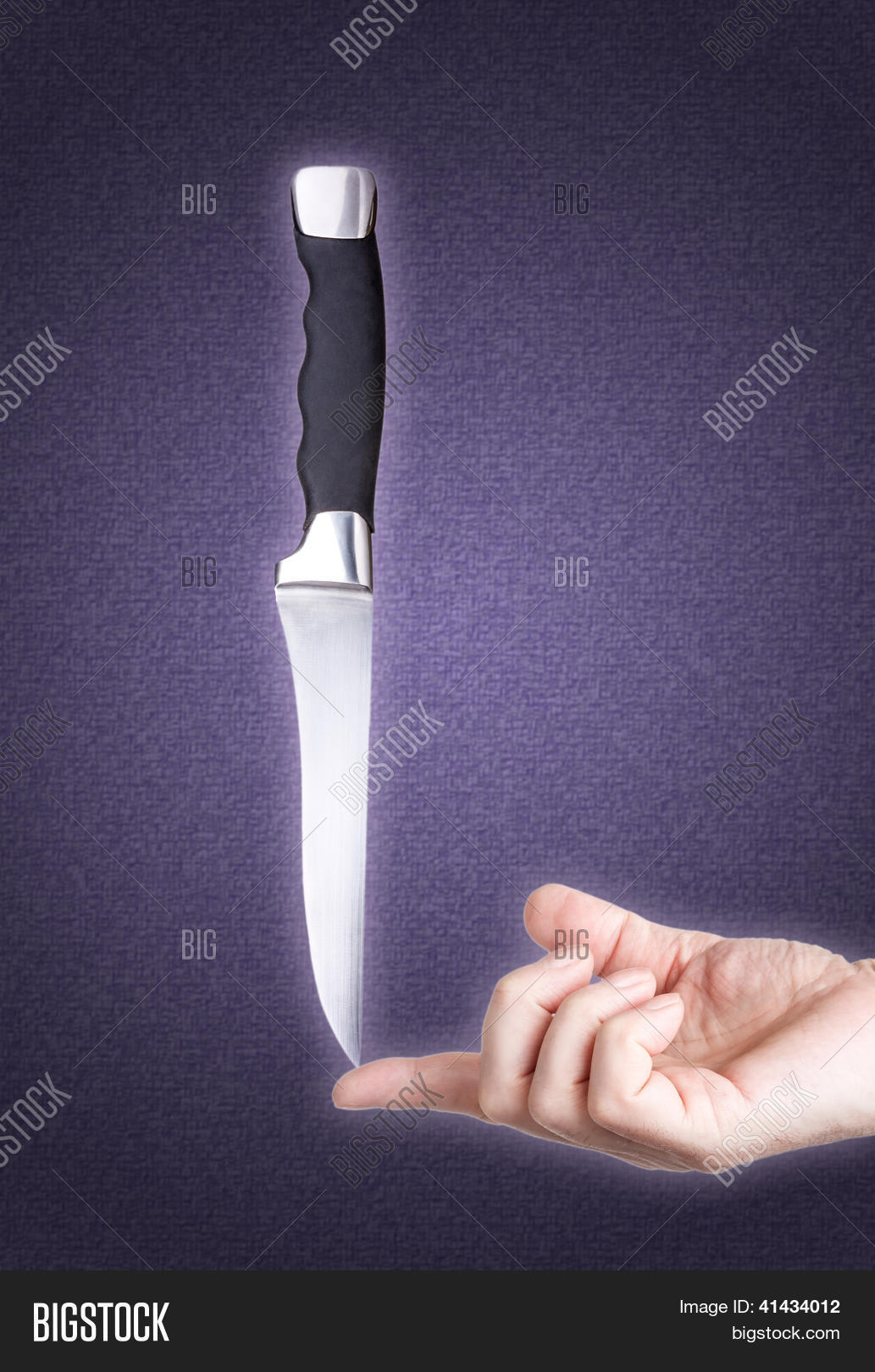 Steel Knife Balanced Image & Photo (Free Trial) | Bigstock
