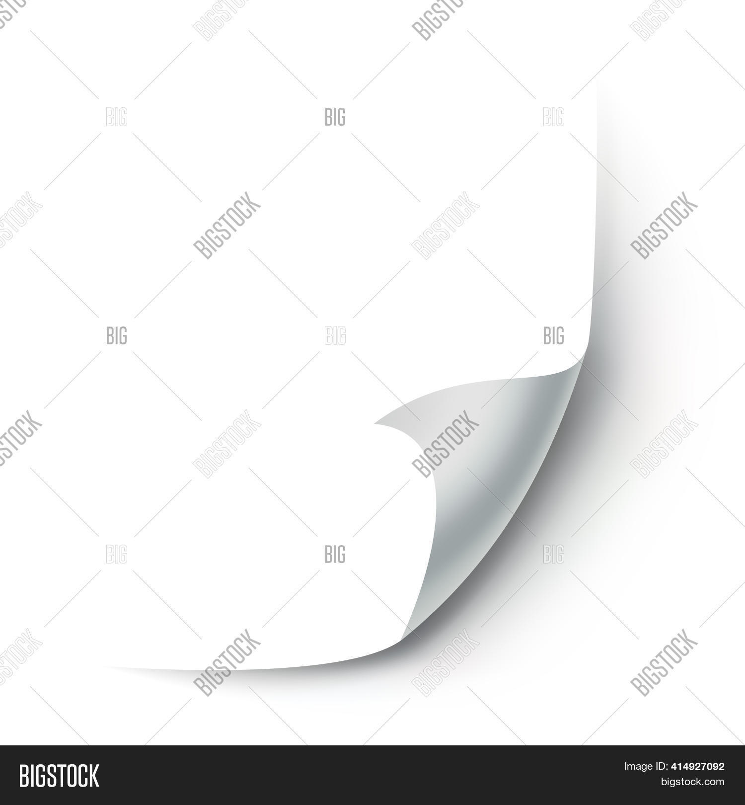 Curled Paper Corner. Image & Photo (Free Trial) | Bigstock