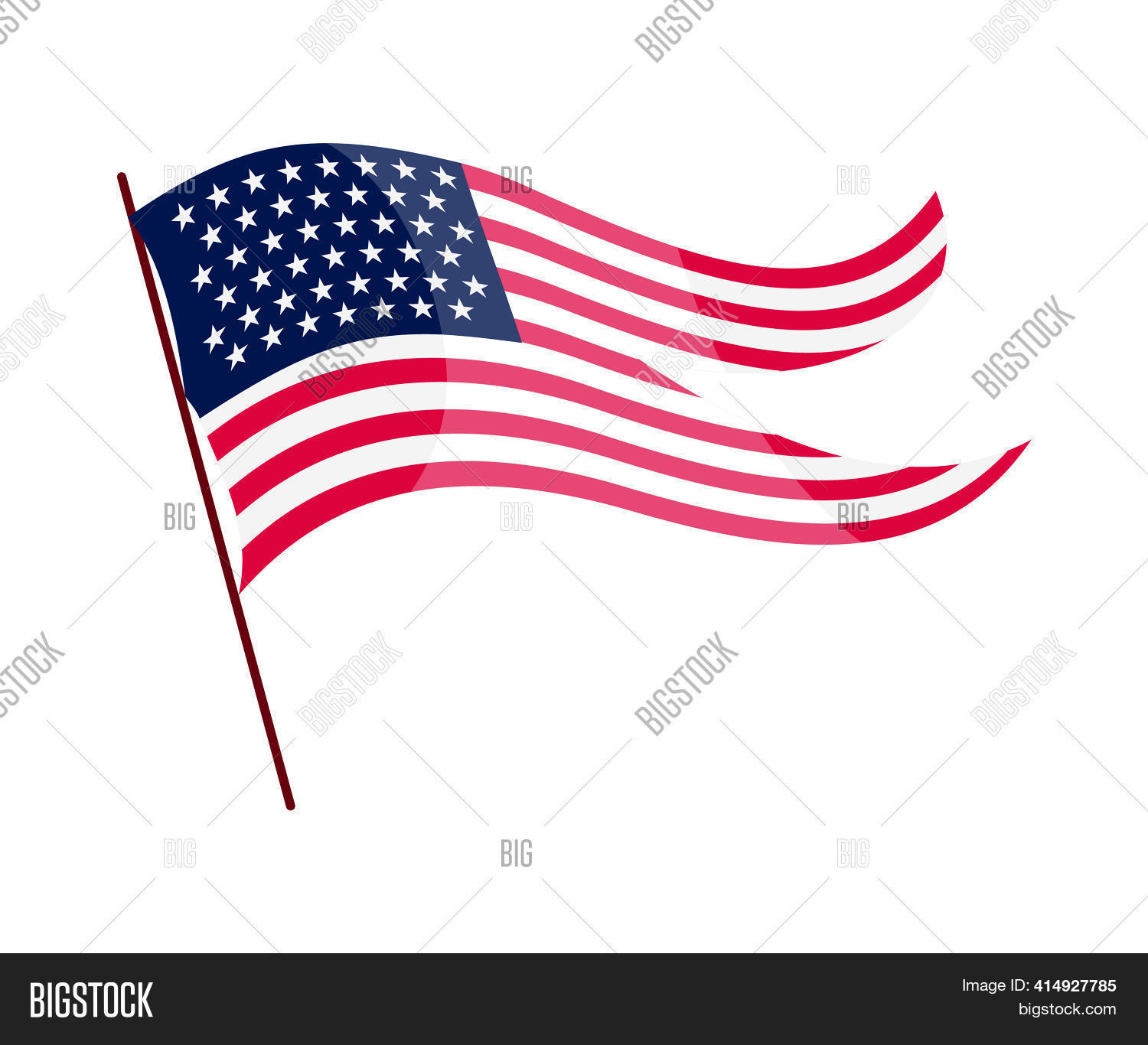 Waving Flag. American Image & Photo (Free Trial) | Bigstock