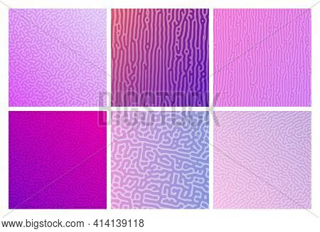 Set Six Purple Turing Vector & Photo (Free Trial) | Bigstock