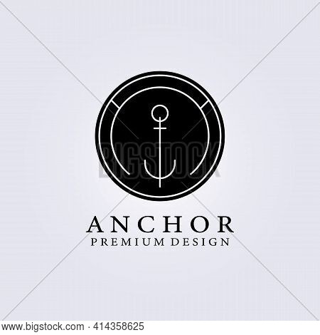 Simple Anchor Logo Vector & Photo (Free Trial) | Bigstock