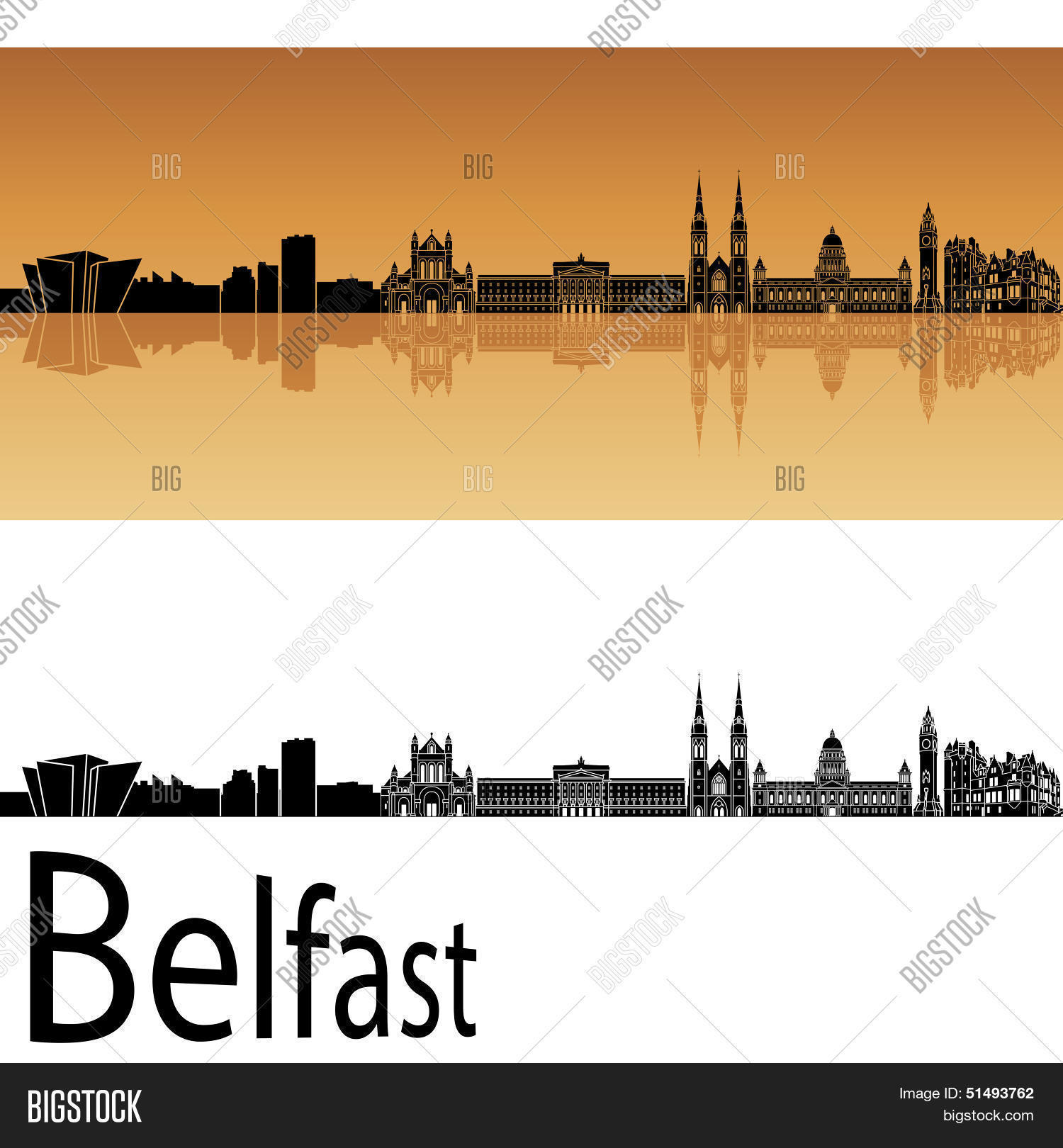 Belfast Skyline Vector & Photo (Free Trial) | Bigstock