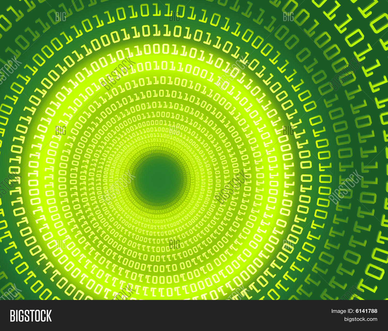 Green Burst Binary 3D Image & Photo (Free Trial) | Bigstock