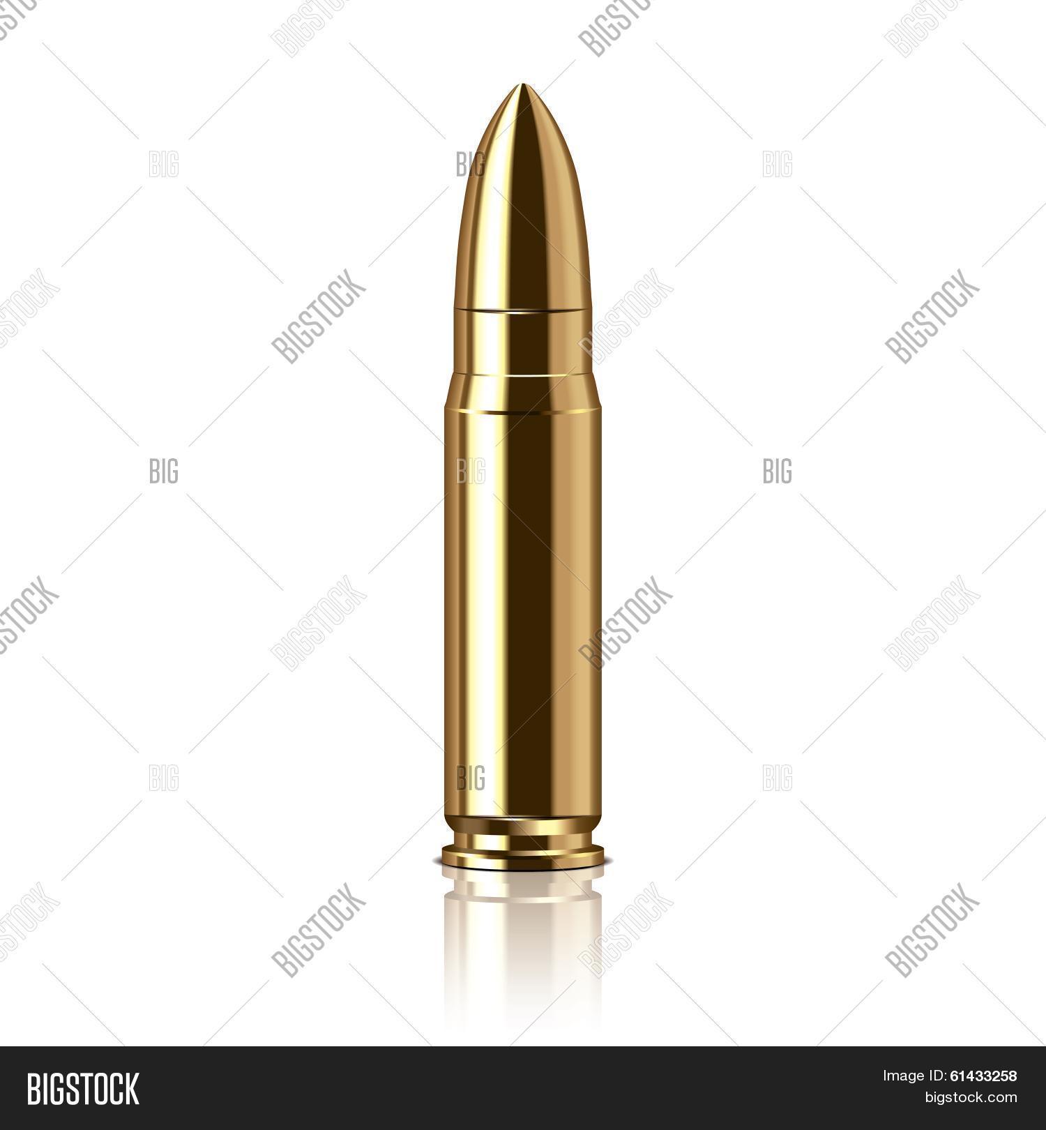 Rifle Bullet Vector Vector & Photo (Free Trial) | Bigstock