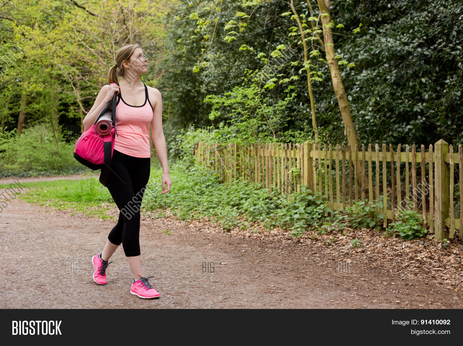 Fitness Girl Walking Image & Photo (Free Trial) | Bigstock