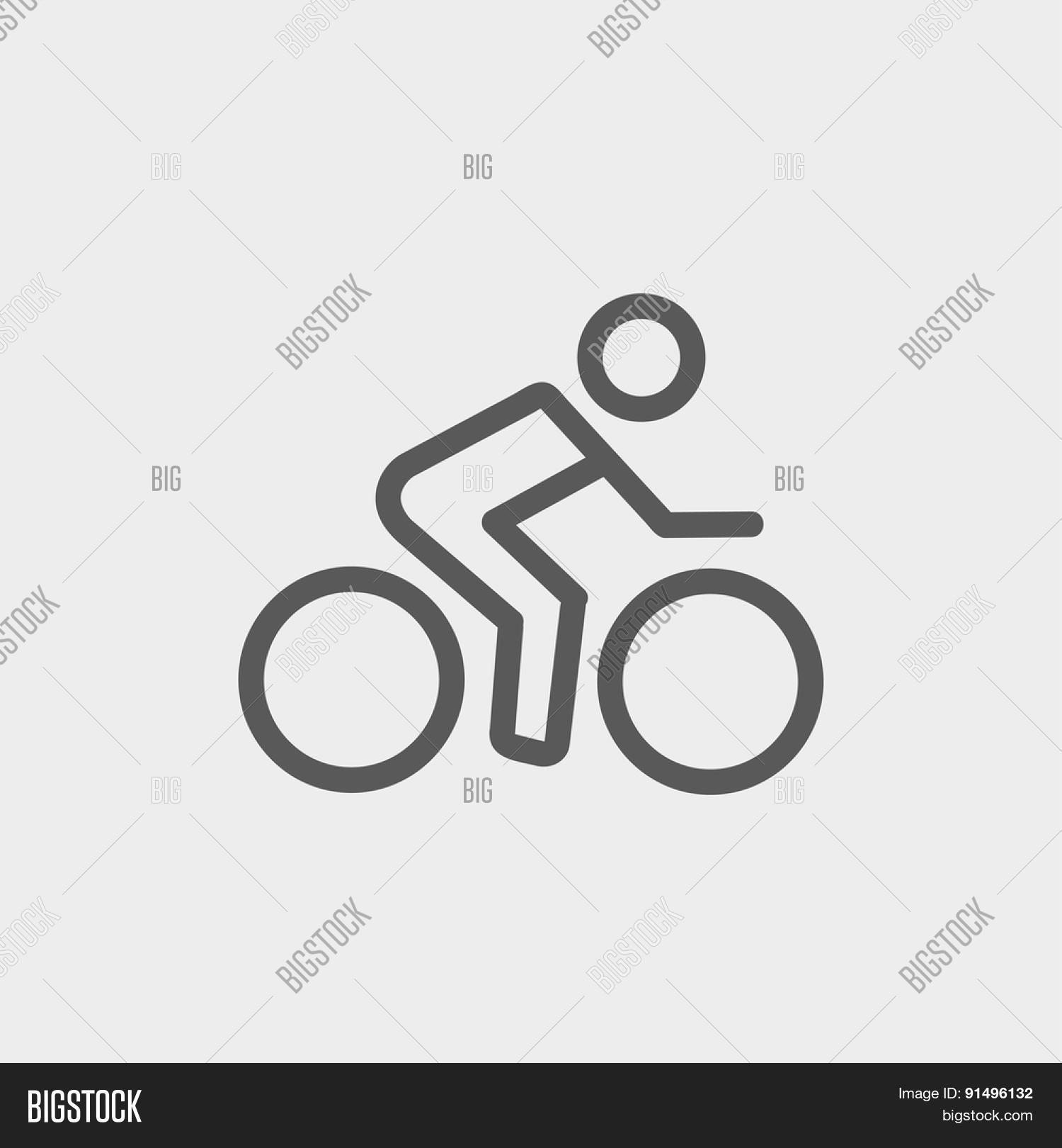 Sport Bike Rider Icon Vector & Photo (Free Trial) | Bigstock