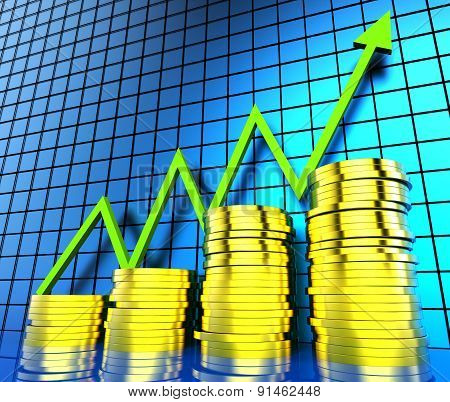Increase Cash Graph Image & Photo (Free Trial) | Bigstock