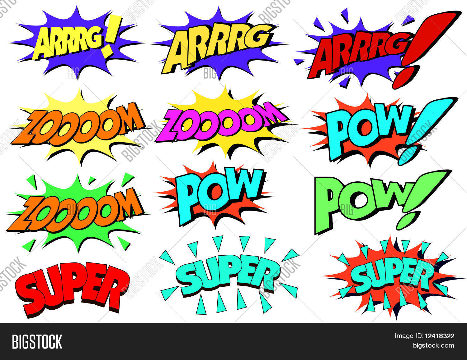 Comic Signs Slogans Vector & Photo (Free Trial) | Bigstock