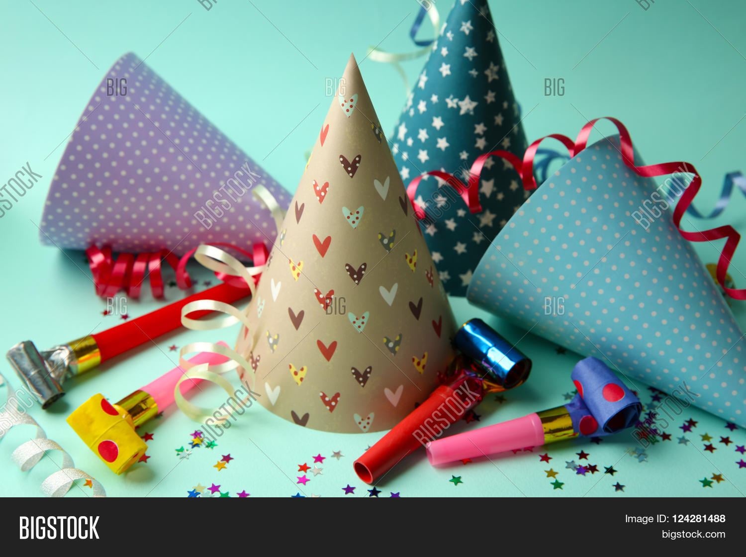 Three Birthday Hats Image & Photo (Free Trial) | Bigstock
