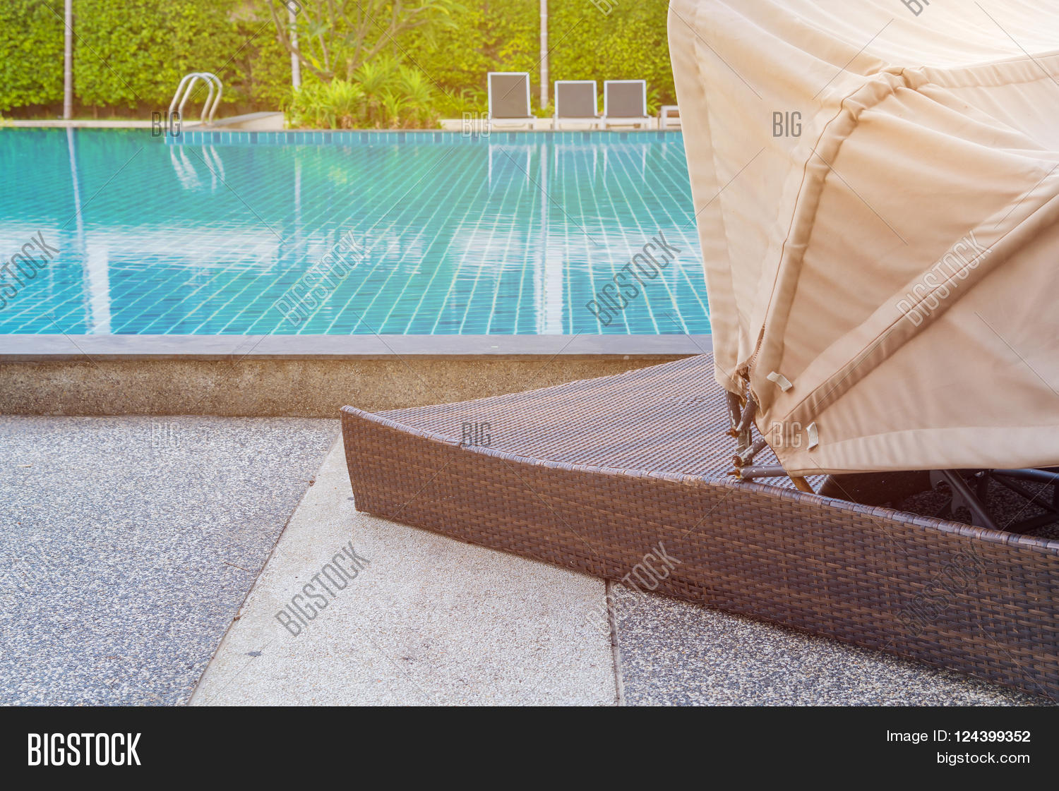 Pool Bed Near Swimming Image & Photo (Free Trial) | Bigstock