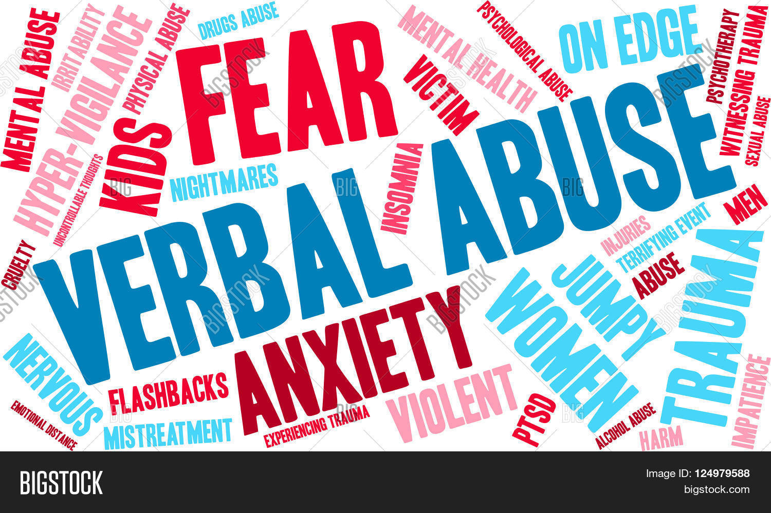 Abuse Word Cloud Vector & Photo (Free Trial) | Bigstock