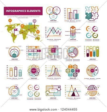 Set Infographics Vector & Photo (Free Trial) | Bigstock