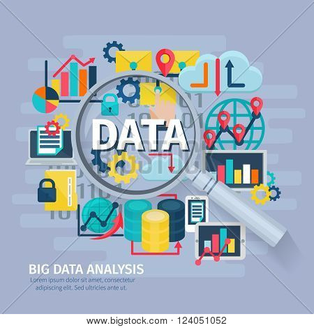 Big Data Analytics Vector & Photo (Free Trial) | Bigstock