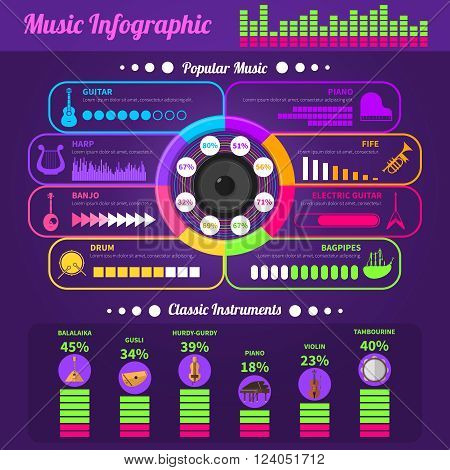 Popular Music Stylish Vector & Photo (Free Trial) | Bigstock