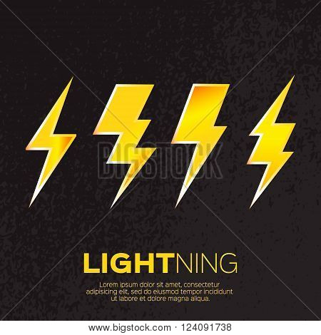 Yellow Lightning Bolt Vector & Photo (Free Trial) | Bigstock