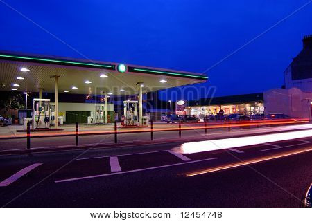 Gas Station Night Image & Photo (Free Trial) | Bigstock