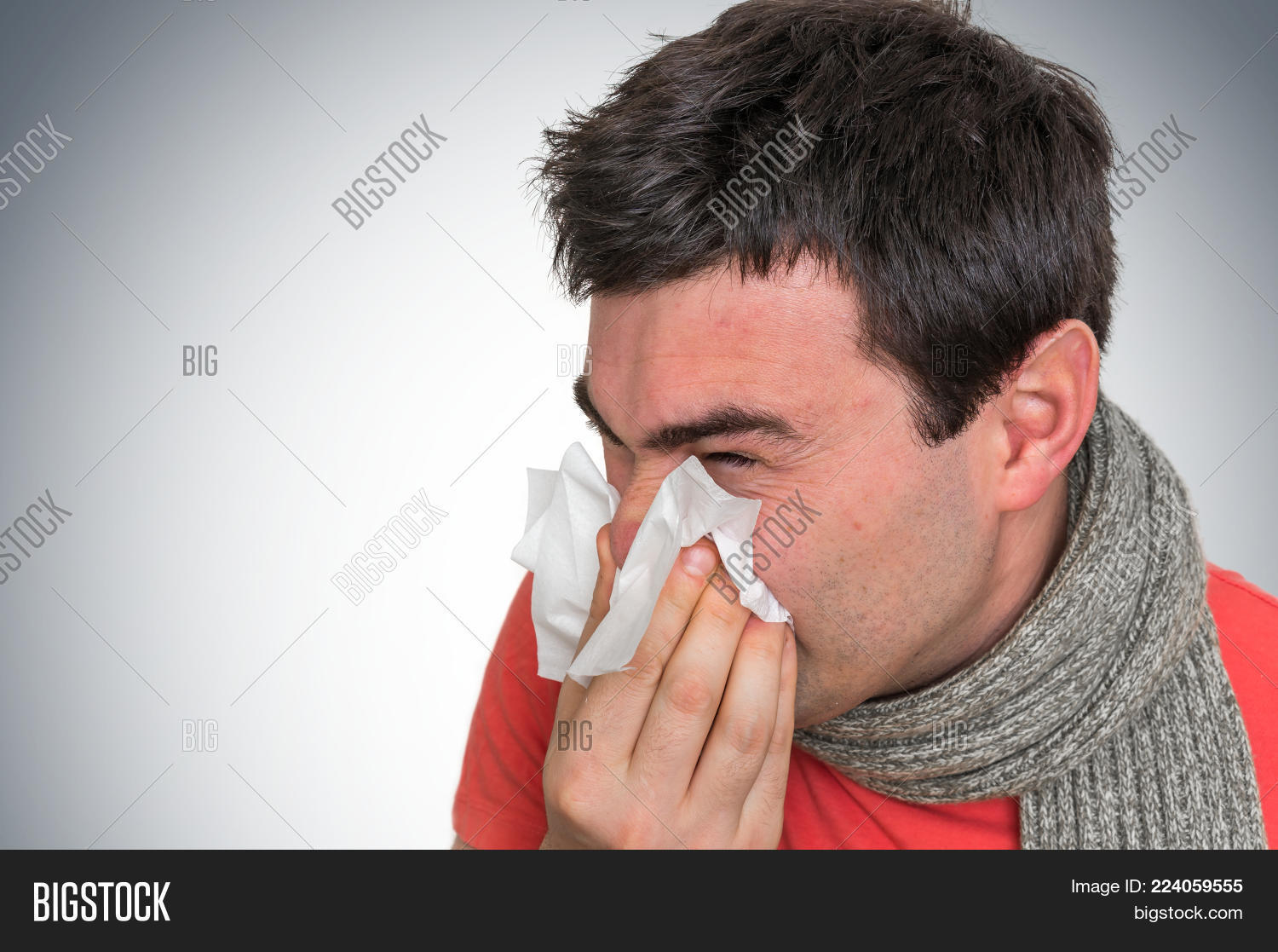Sick Man Flu Cold Image & Photo (Free Trial) | Bigstock