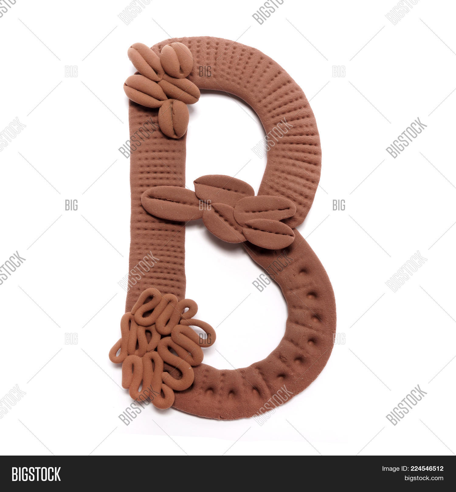 Clay Letter On White Image & Photo (Free Trial) | Bigstock