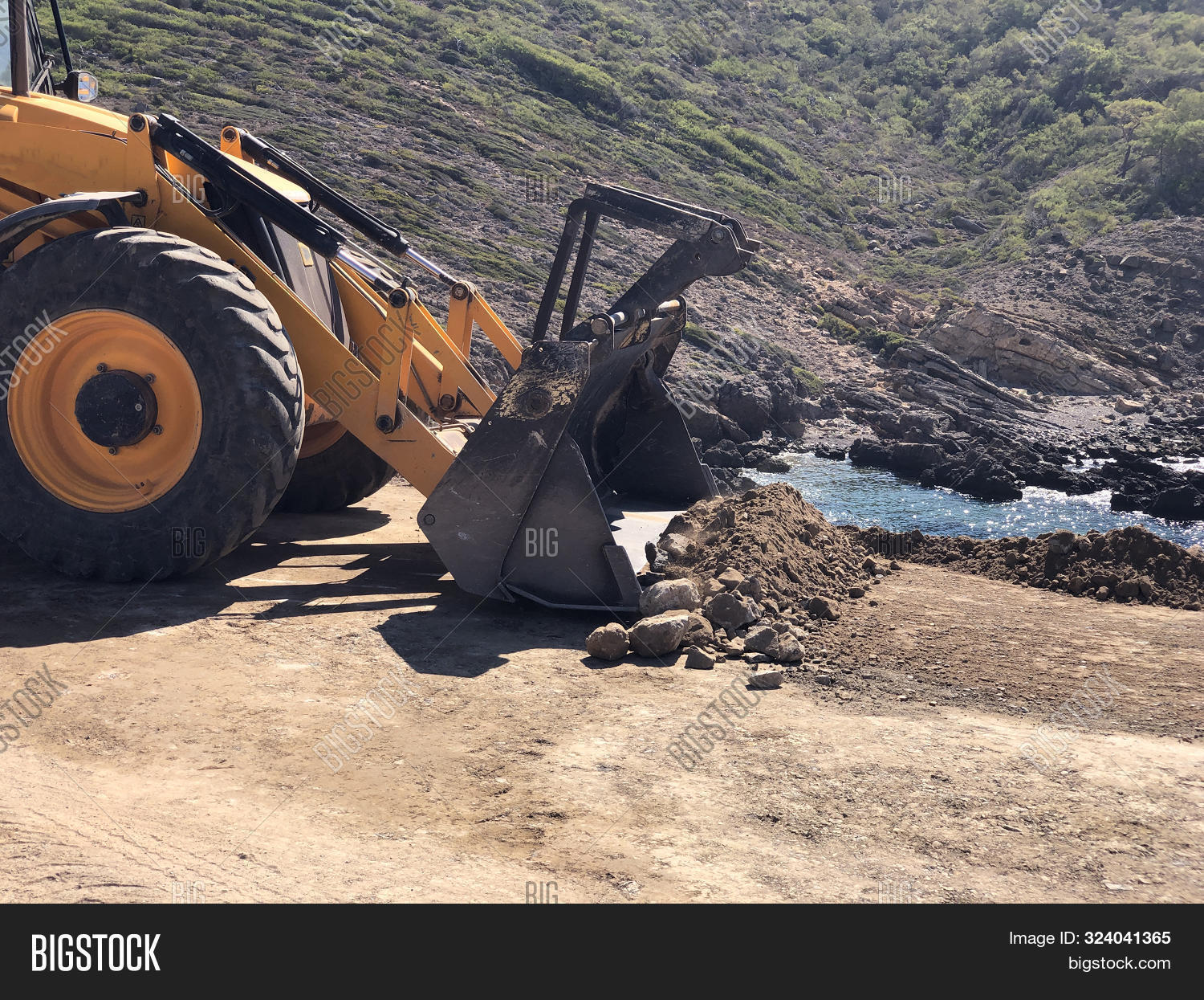 Yellow Loader Backhoe Image & Photo (Free Trial) | Bigstock