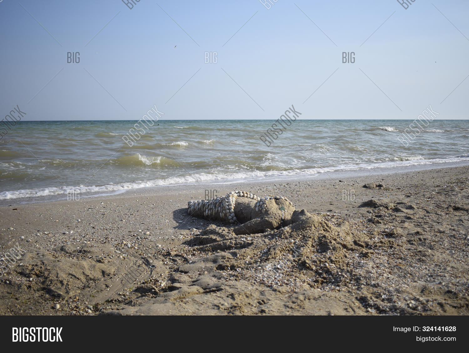 Sand Sculpture Mermaid Image & Photo (Free Trial) | Bigstock