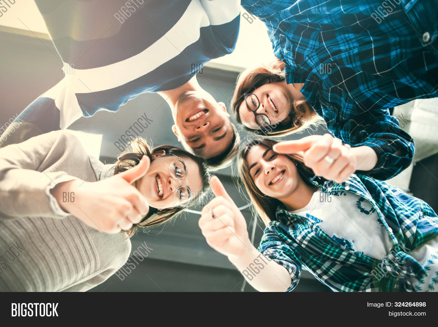 Group Friends Making Image & Photo (Free Trial) | Bigstock