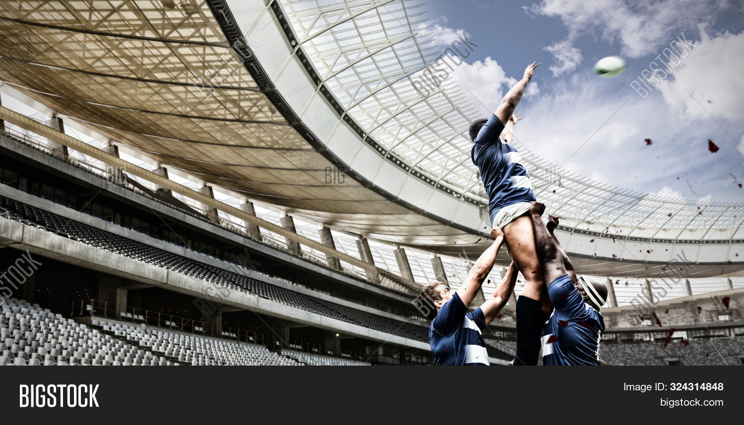 Strong Rugby Players Image & Photo (Free Trial) | Bigstock