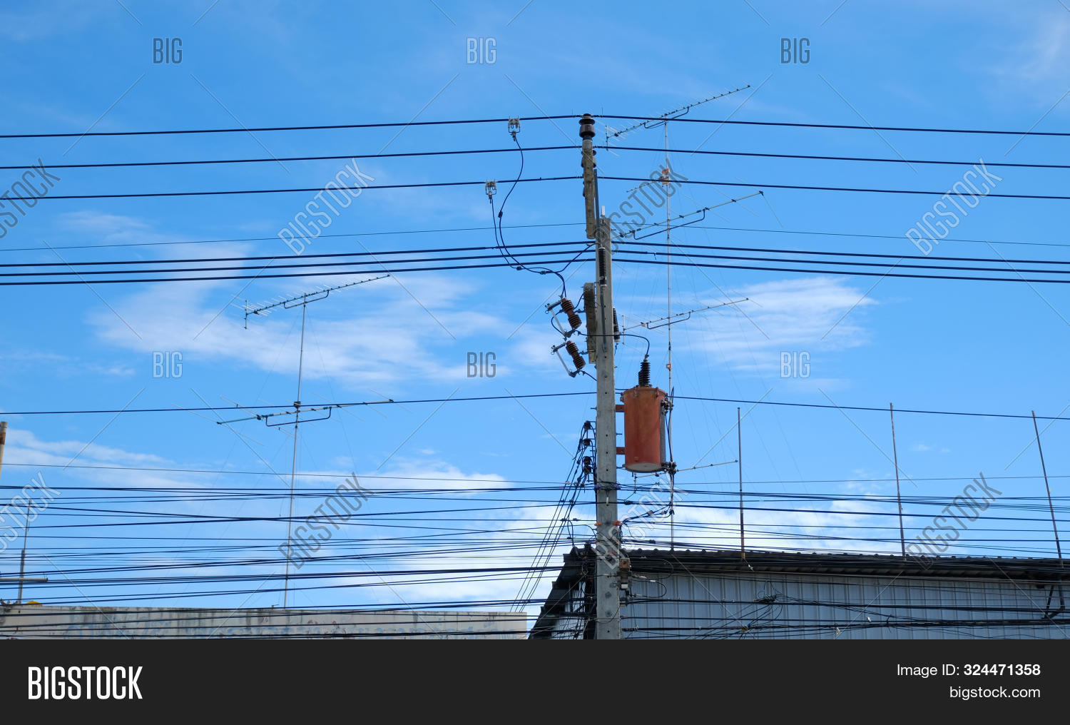 Transformer On Pole Image & Photo (Free Trial) | Bigstock