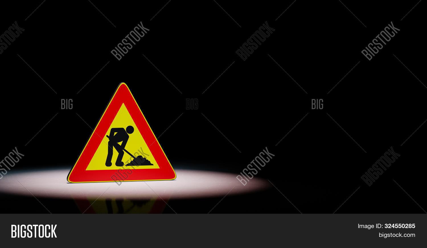 Men Work Warning Image & Photo (Free Trial) | Bigstock