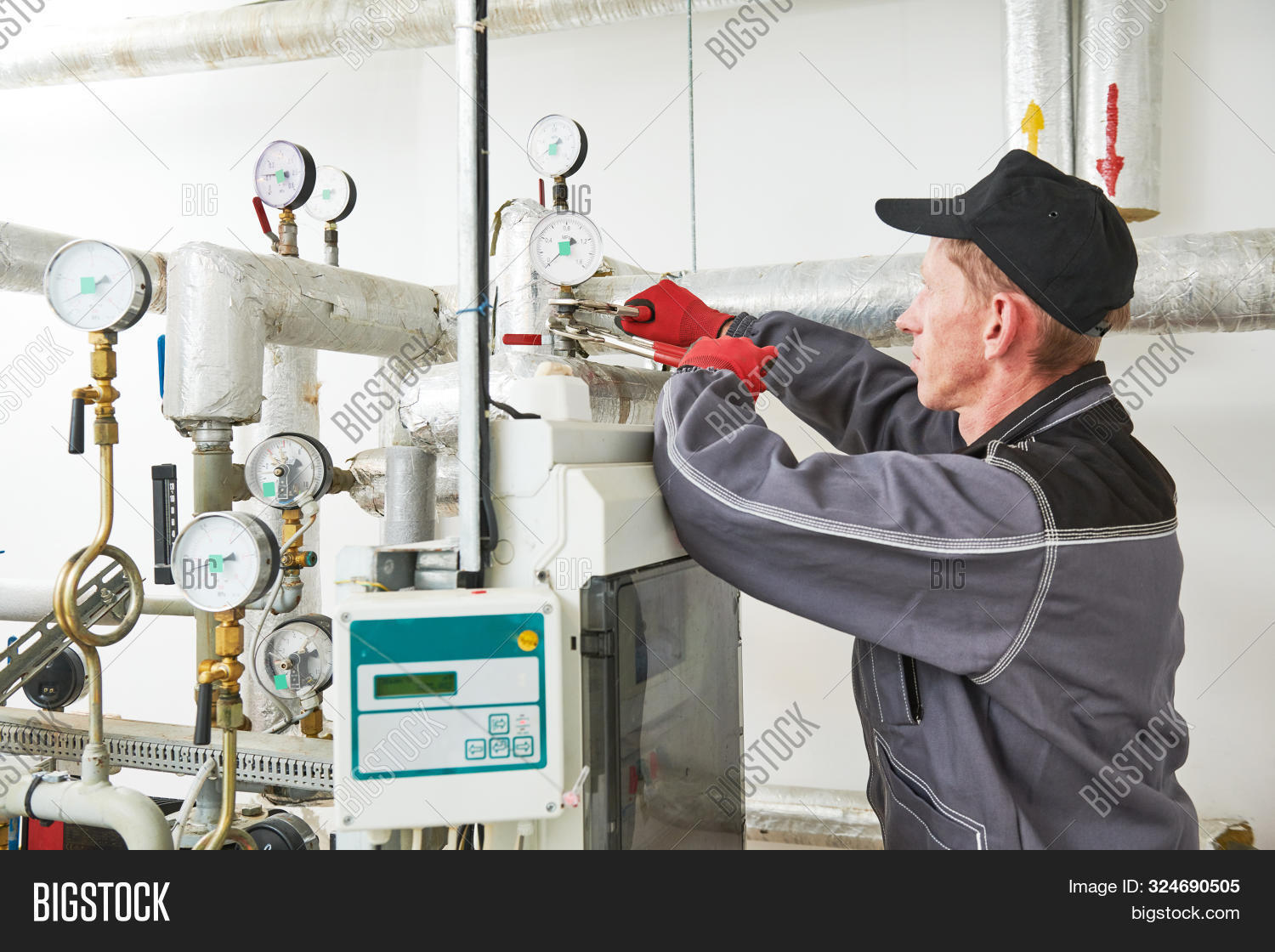 Heating Engineer Image & Photo (Free Trial) | Bigstock