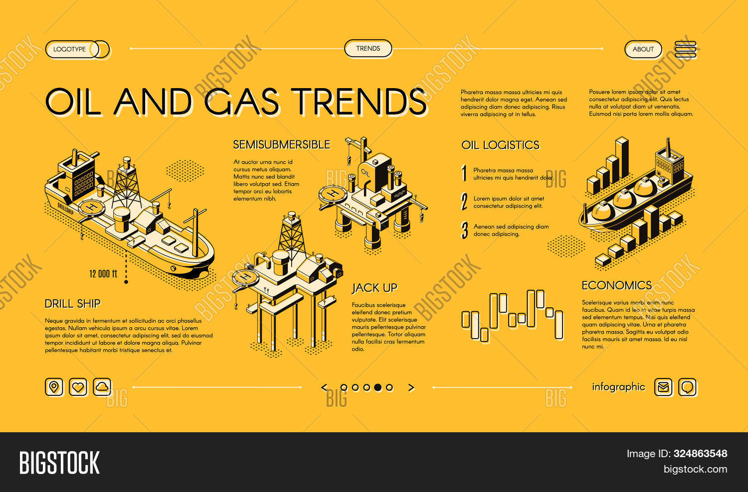 Offshore Oil Infographic