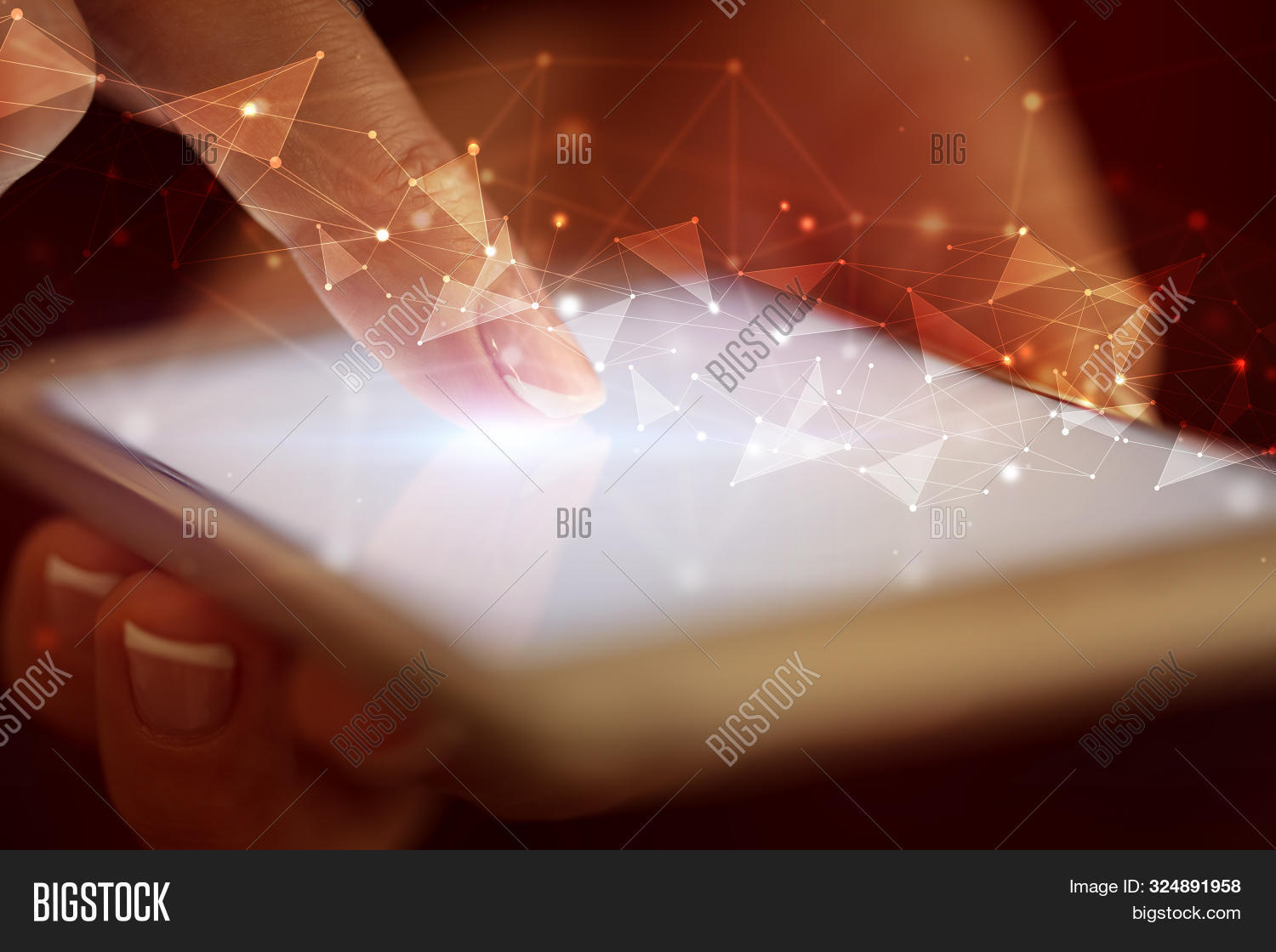 Finger Touching Phone Image & Photo (Free Trial) | Bigstock