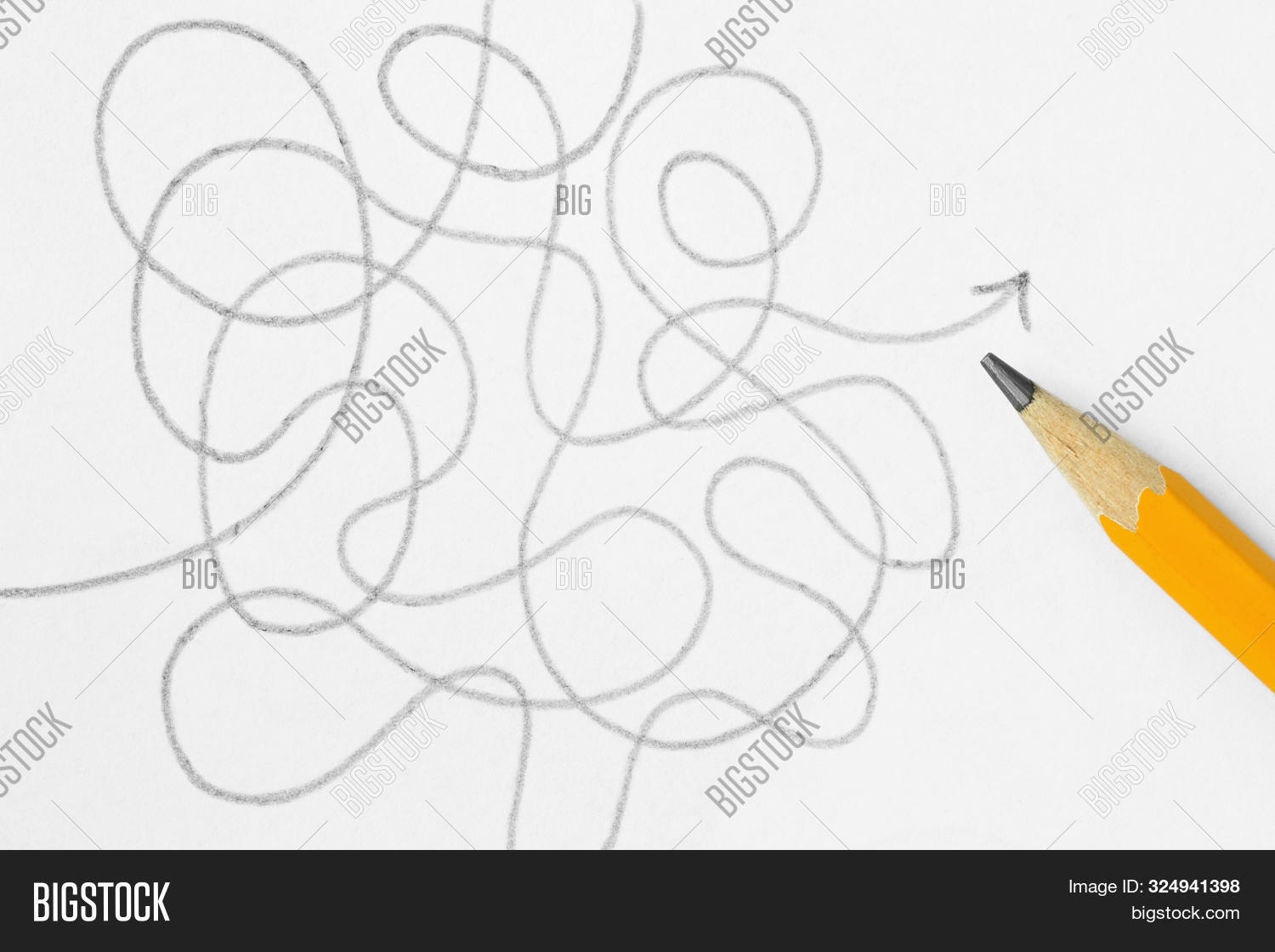 Imagen y foto Messy Line Drawing (prueba gratis) | Bigstock