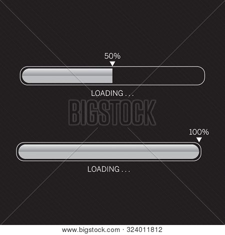 Black White Progress Vector & Photo (Free Trial) | Bigstock