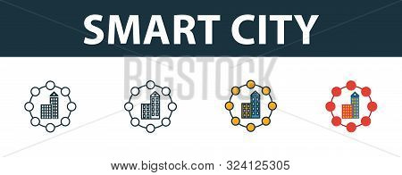 Smart City Icon Set. Vector & Photo (Free Trial) | Bigstock