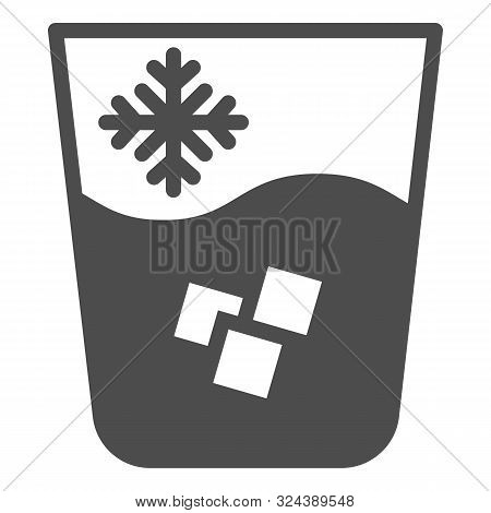 Iced Water Solid Icon Vector & Photo (Free Trial) | Bigstock