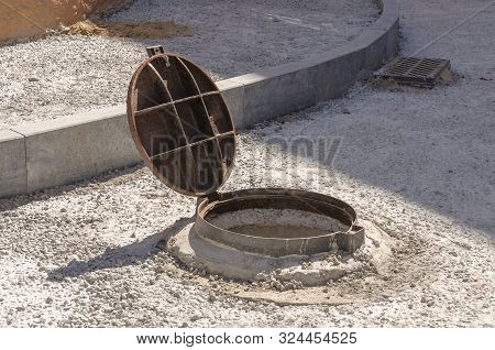 Manhole Open Cover. Image & Photo (Free Trial) | Bigstock