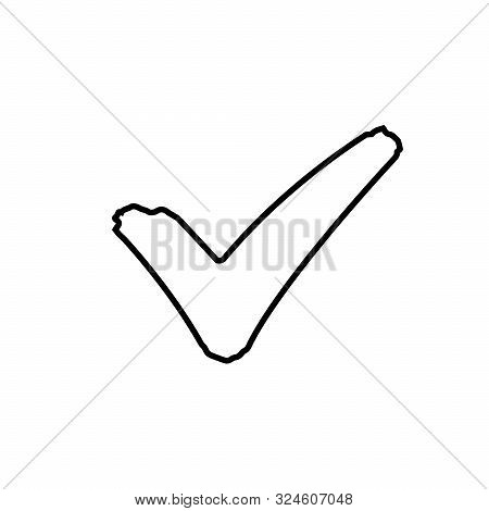 Check Mark Outline Vector & Photo (Free Trial) | Bigstock