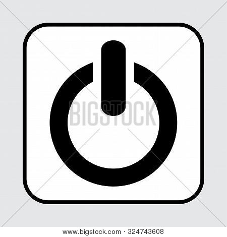 Black Power Button Vector & Photo (Free Trial) | Bigstock
