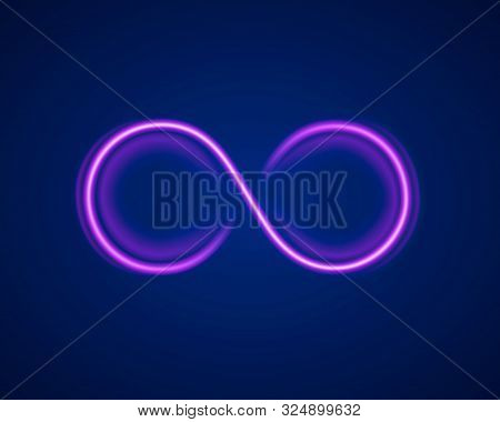 Infinity Neon Symbol Vector & Photo (Free Trial) | Bigstock
