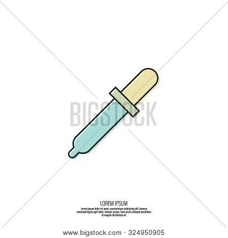Pipette Linear Style Vector & Photo (Free Trial) | Bigstock