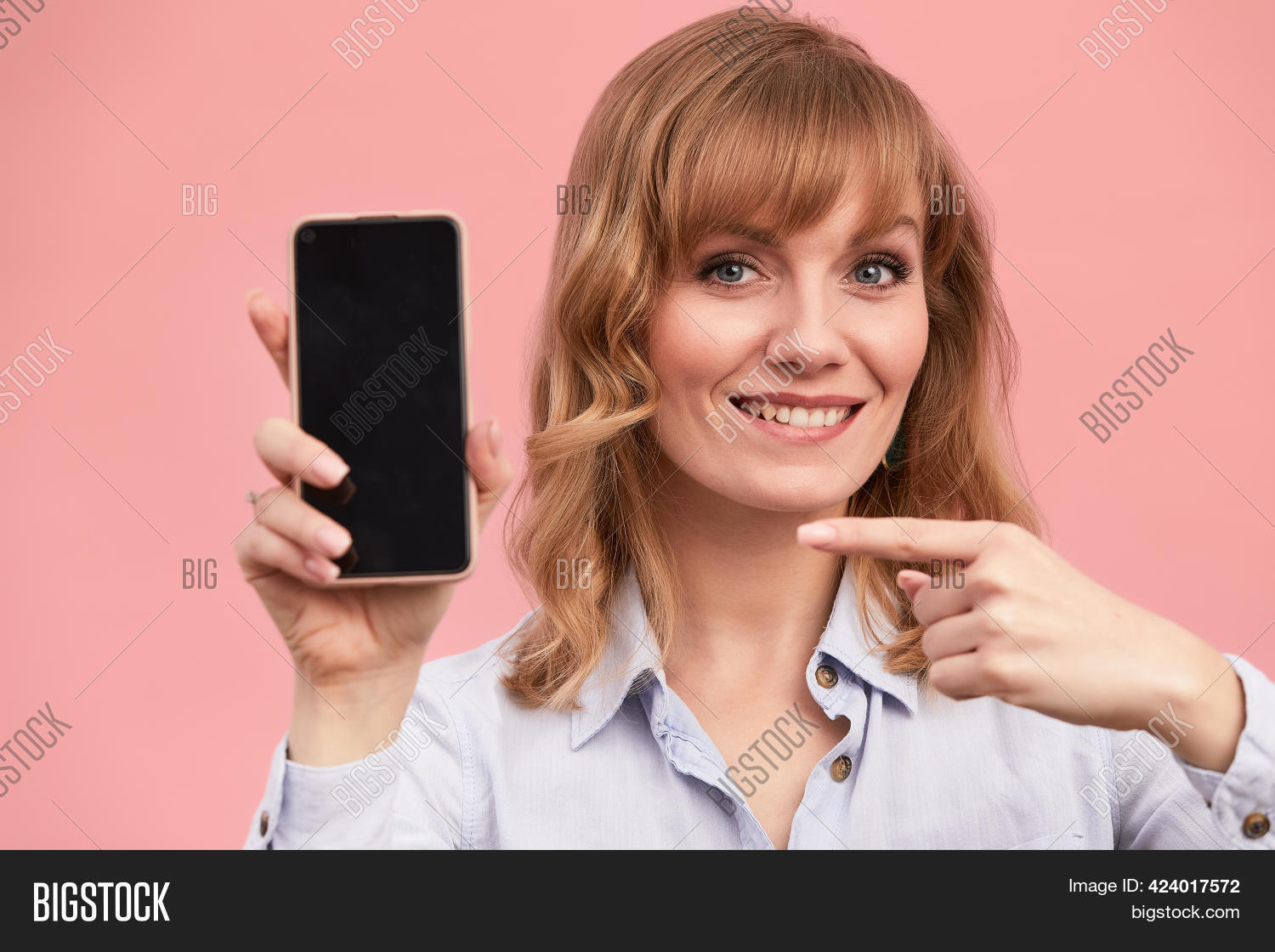 Girl Phone Her Hands Image & Photo (Free Trial) | Bigstock