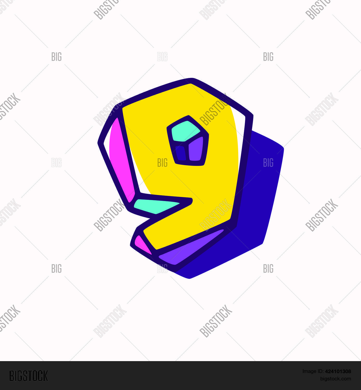 Number Nine Logo Vector & Photo (Free Trial) | Bigstock